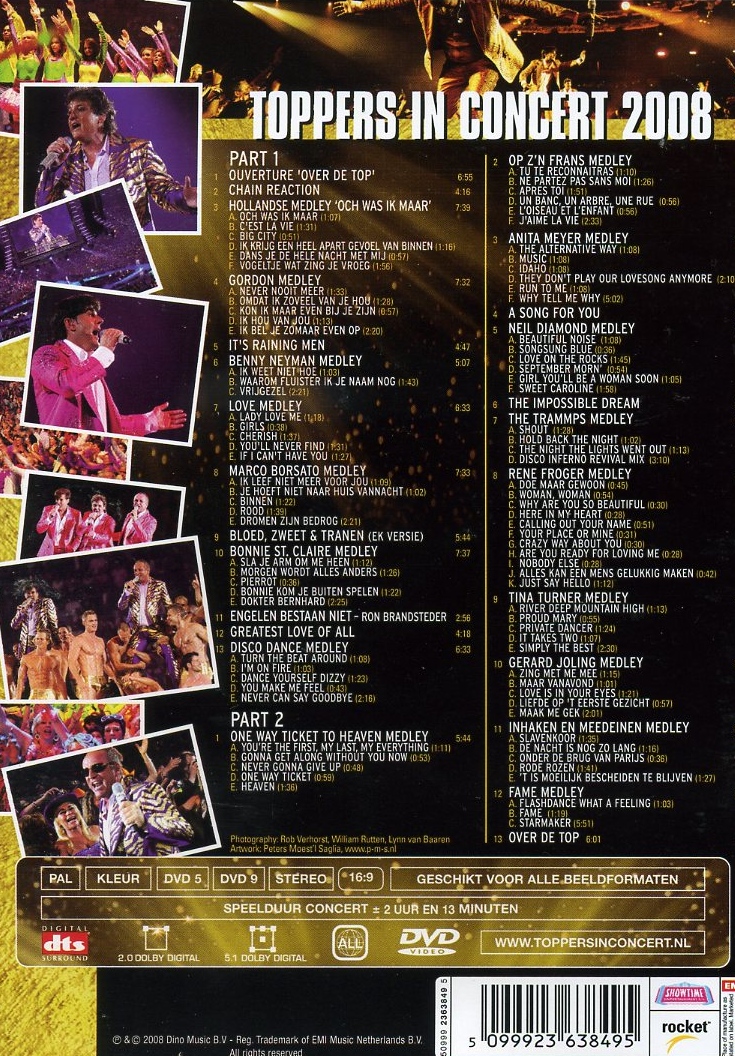 De Toppers 2008 - 2-DVD - Dubman Home Entertainment