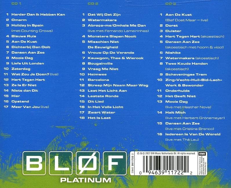 Blof - Platinum 3-cd - Dubman Home Entertainment