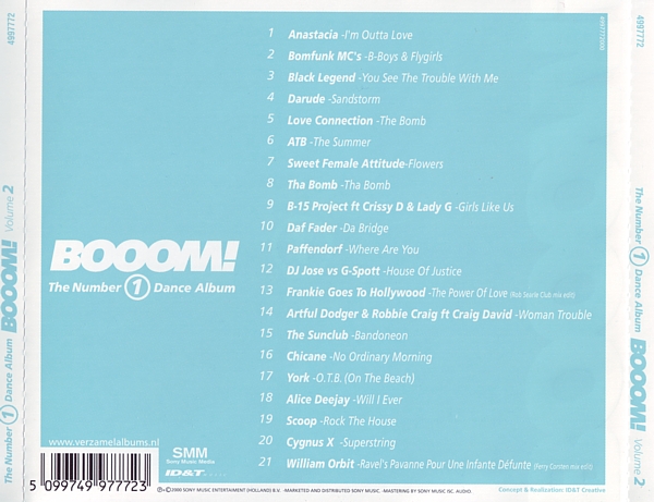 Various - BOOOM! The Number 1 Dance Album - Volume 2 - Dubman Home ...