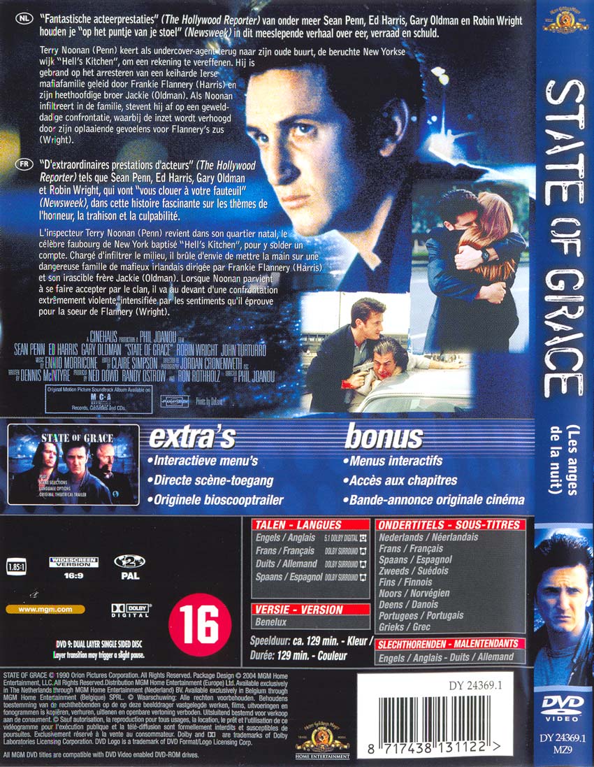 State Of Grace (dvd) - Dubman Home Entertainment