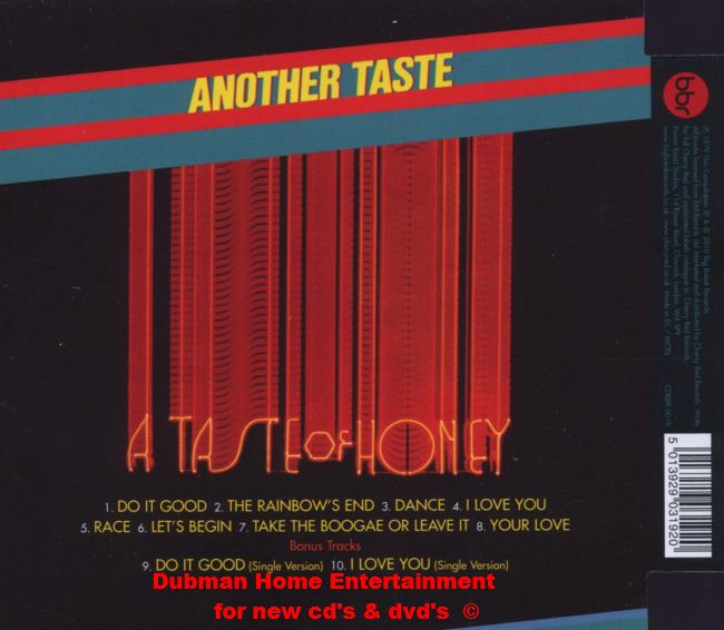 A Taste of Honey - Another Taste BBR 0019 - Dubman Home Entertainment