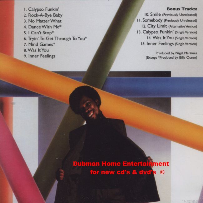 Billy Ocean - Inner Feelings BBR 0042 - Dubman Home Entertainment