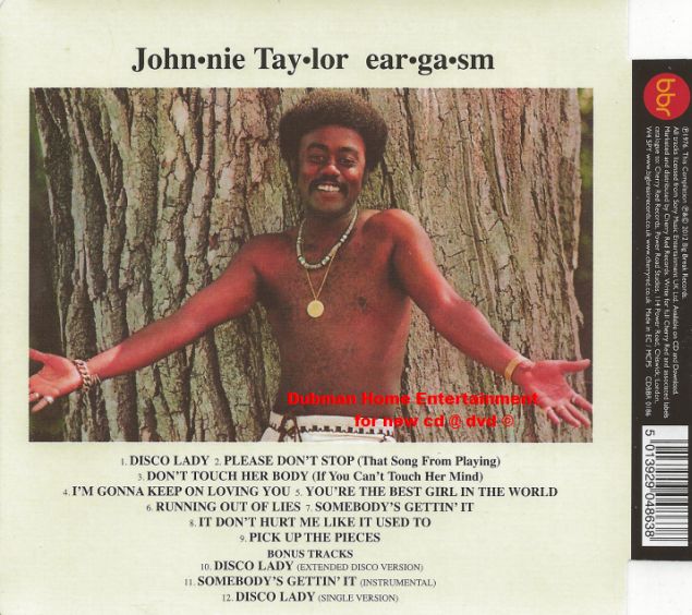 Johnnie Taylor - Eargasm BBR 0186 - Dubman Home Entertainment