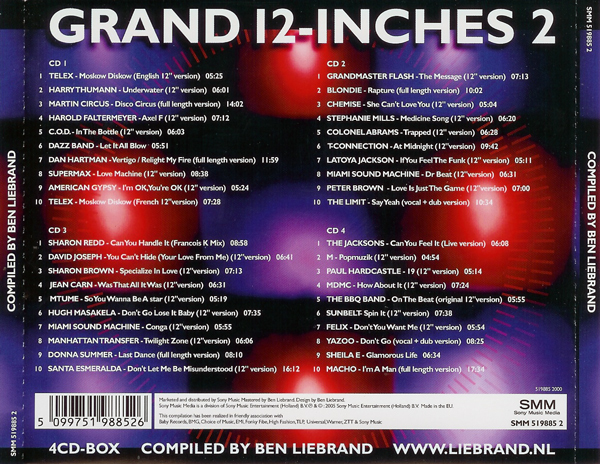 Ben Liebrand - Grand 12 Inches vol. 2 4-cd - Dubman Home Entertainment