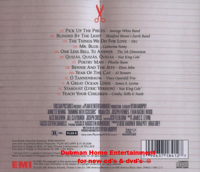 O.S.T. - Running With Scissors - Dubman Home Entertainment