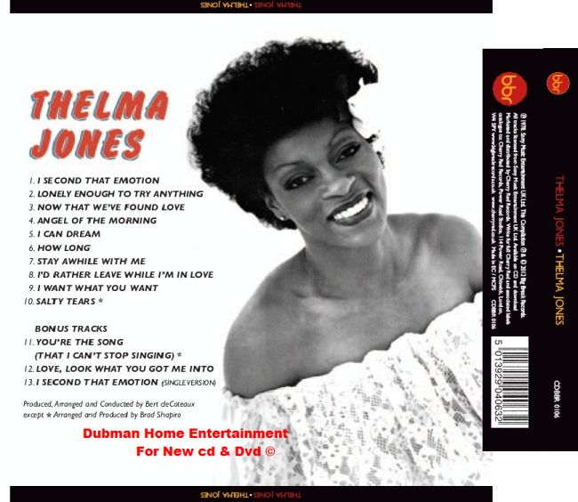 Thelma Jones - Thelma Jones BBR 0106 - Dubman Home Entertainment