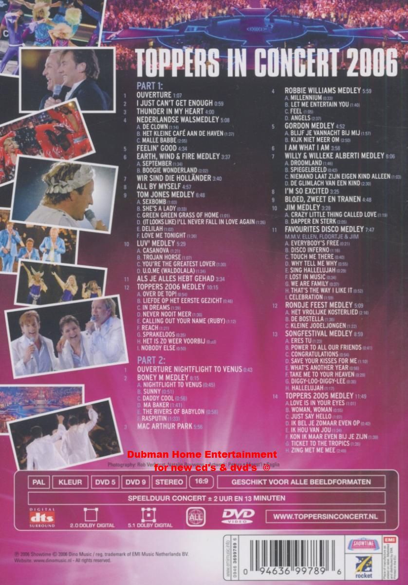 De Toppers 2006 - 2-DVD - Dubman Home Entertainment