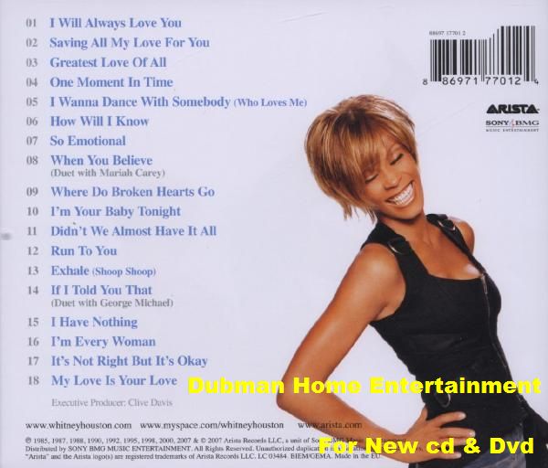Whitney Houston – The Ultimate Collection - Dubman Home Entertainment