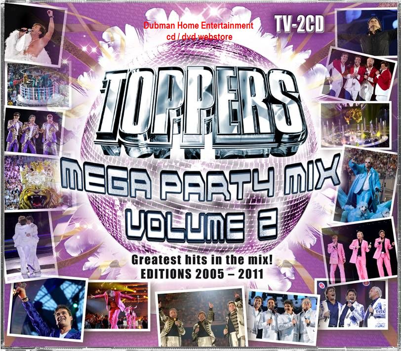 De Toppers Megapartymix - Volume 2 2-cd - Dubman Home Entertainment